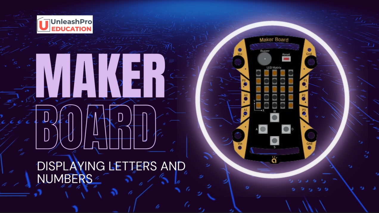 Display Texts and Numbers on Maker Board - Avishkaar Project